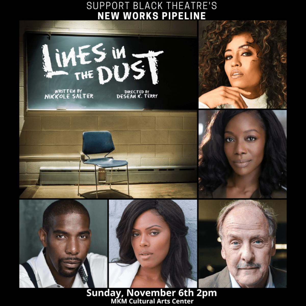 SBT's New Works Pipeline- Lines In The Dust - Support Black Theatre