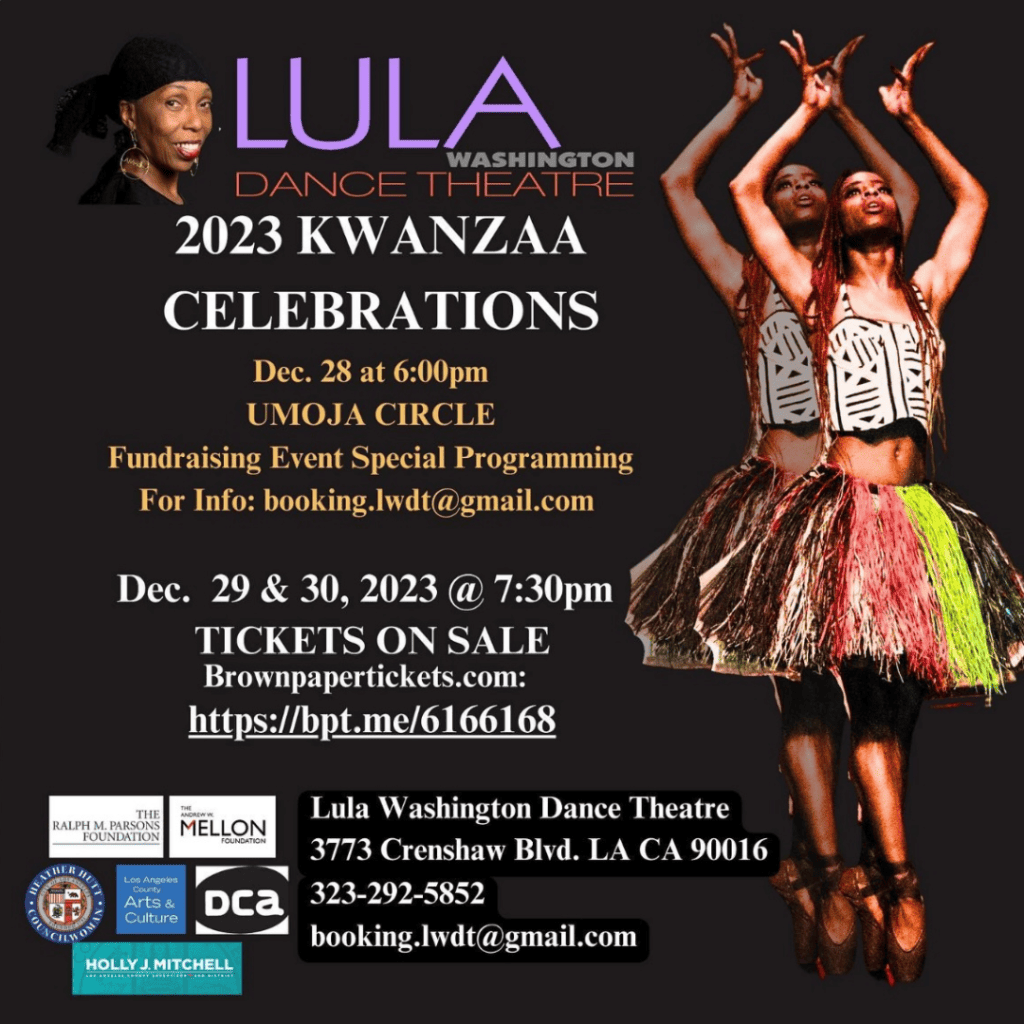 Lula Washington Dance Theatre’s 2023 Kwanzaa Celebrations - Support ...
