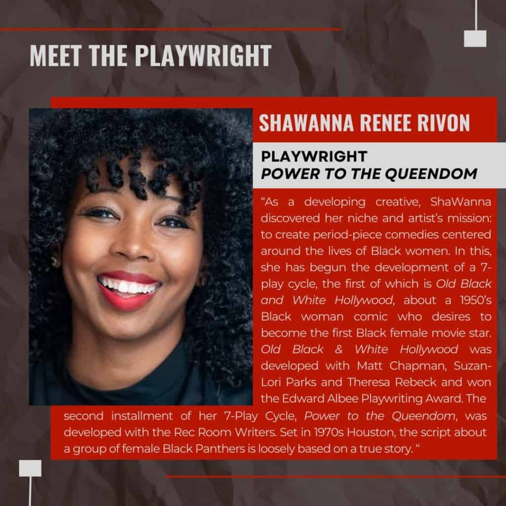Power To The Queendom By ShaWanna Renee Rivon - Support Black Theatre